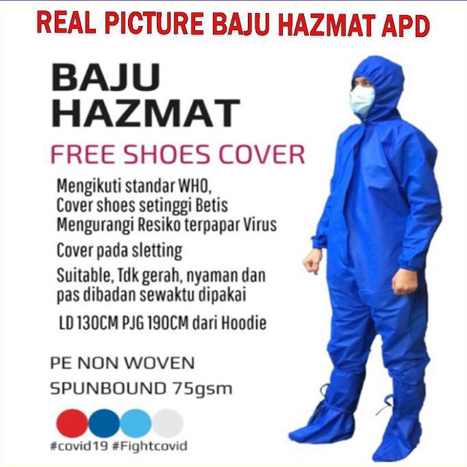 Jual Baju Hazmat APD 1 Set APD lengkap sesuai standar Menkes - Putih ...