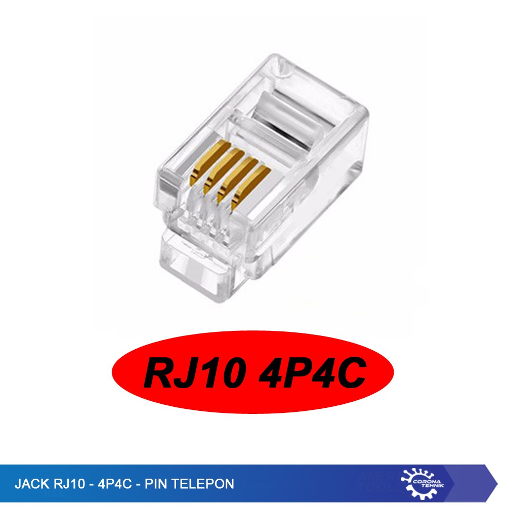 Jual Jack RJ10 - 4P4C - Pin Telepon | Shopee Indonesia