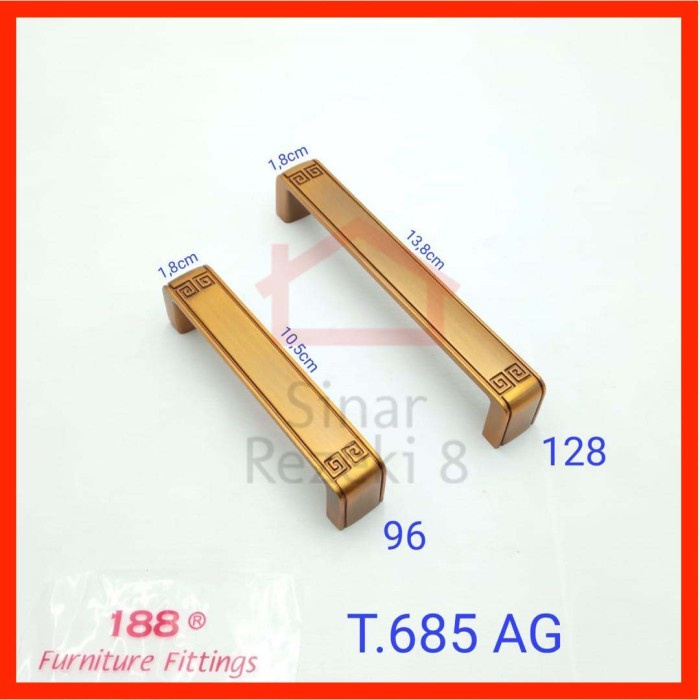Jual Tarikan Handle Laci Bronze Antik Gold Laci Pintu Gagang Minimalis ...
