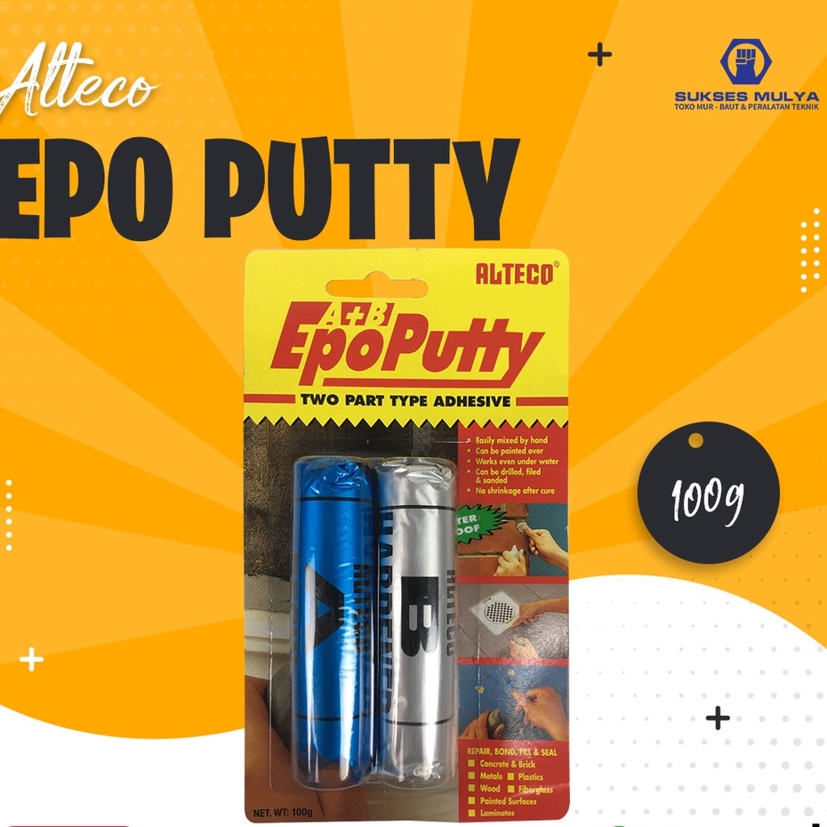 Jual Lem Alteco Epoputty / Epo Putty 100gr | Shopee Indonesia