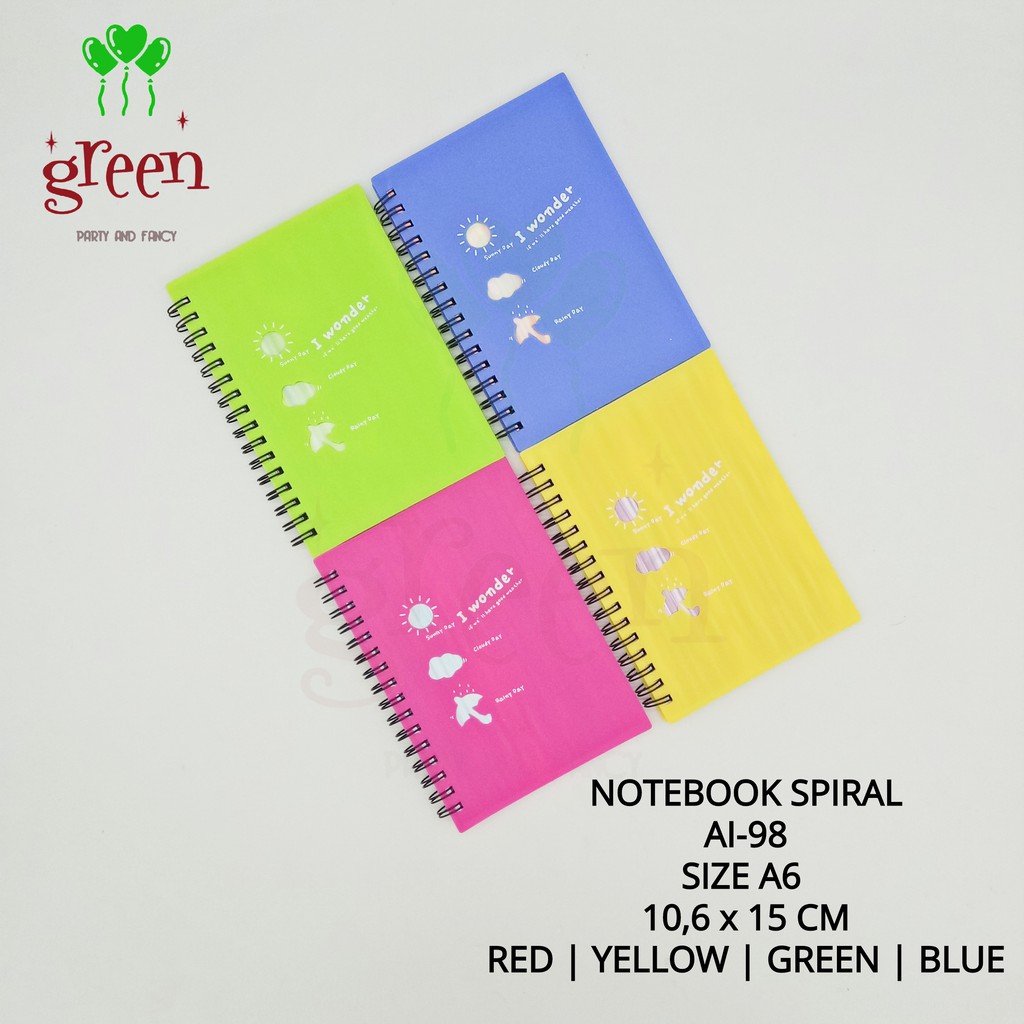 Jual Notebook spiral Buku Spiral Notebook ring Buku tulis ring Spiral ...