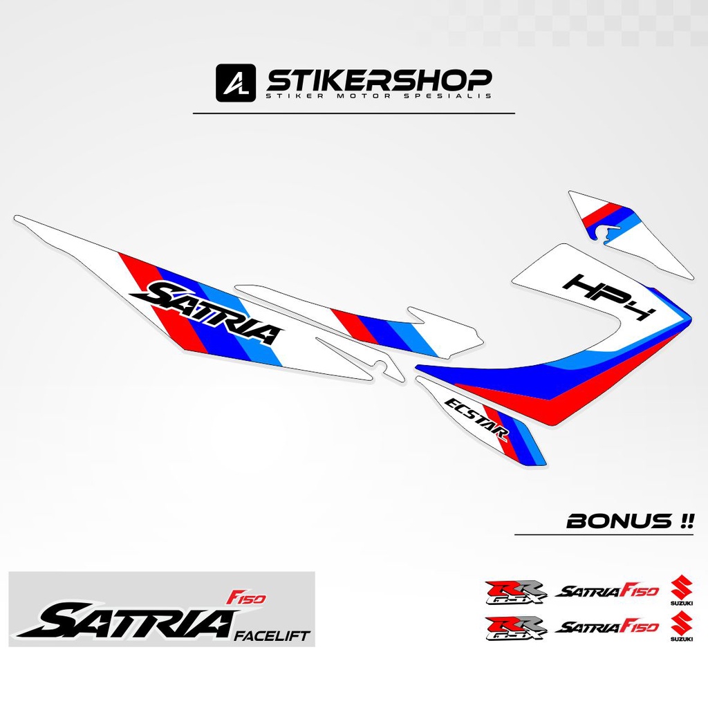 Jual STRIPING SATRIA FU FACELIFT / STIKER FACELIFT / STICKER FACELIFT ...