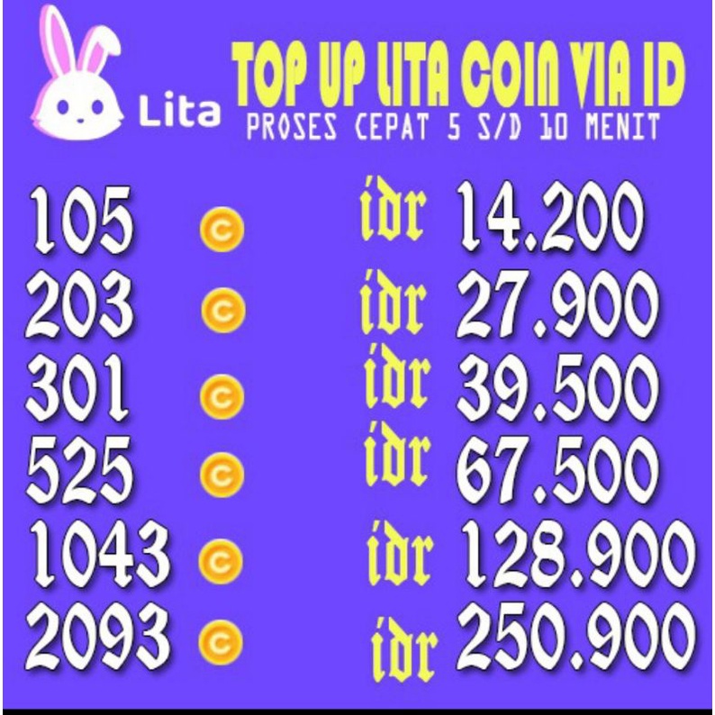 Jual TOP UP LITA Coin | Shopee Indonesia