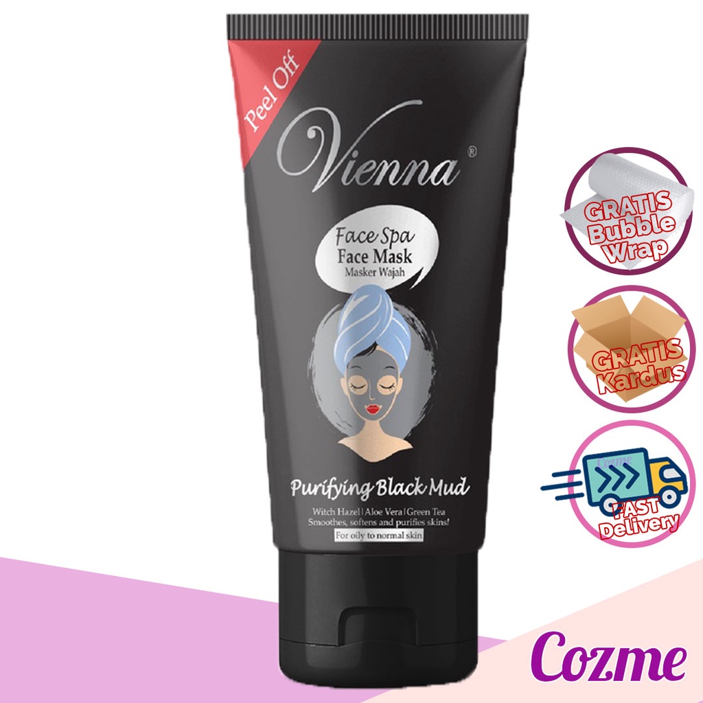 Jual Vienna Face Mask Purifying Black Mud Peel Off | Shopee Indonesia