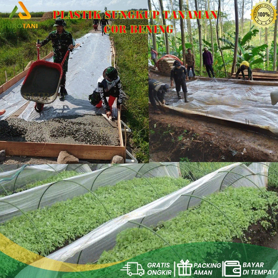 Jual Alat Sungkup Tanaman Ajir Lengkung Lebar 1M Panjang 25m | Shopee ...