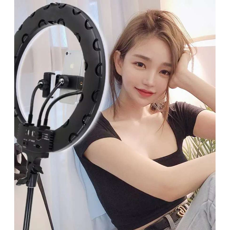 Jual Lampu Halo Ring Light LED Kamera Wireless 360LED 40W 14 inch ...