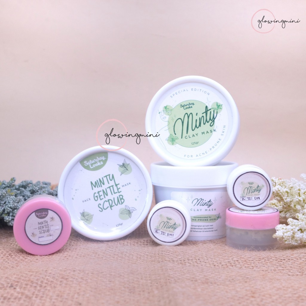 Jual Minty Gentle Mask by Saturday Looks (SHARE IN JAR) | Shopee Indonesia