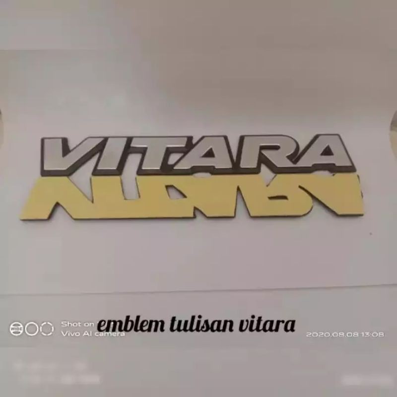 Jual emblem atau logo tulisan VITARA suzuki vitara th lama | Shopee ...