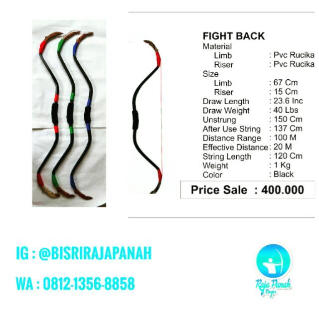 Jual Panahan 1 set, FIGHT BACK | Shopee Indonesia