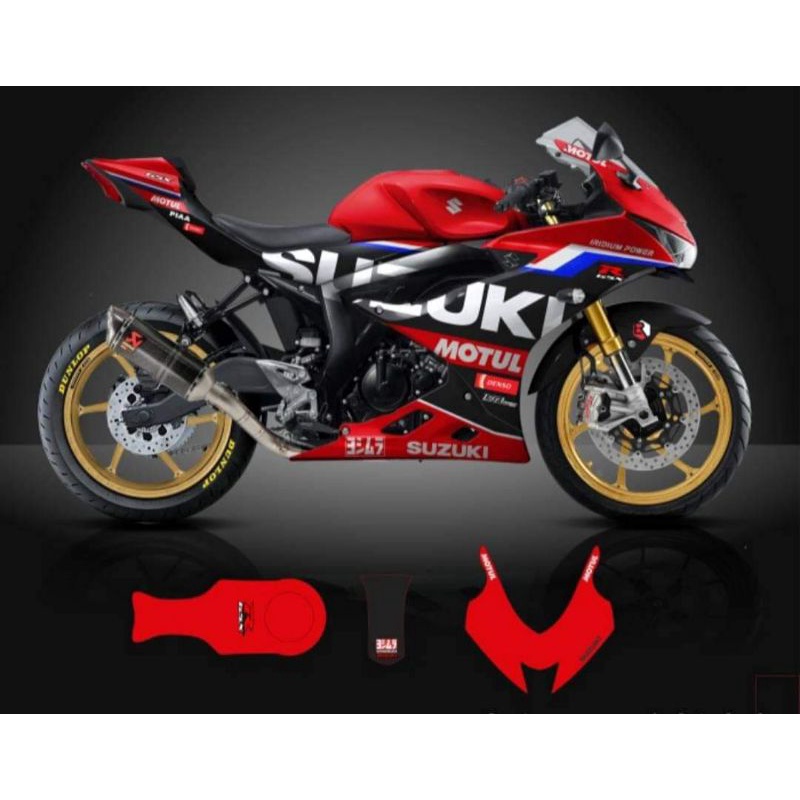 Jual DECAL GSX R LIVERY MERAH HITAM, WARNA BISA REQUEST | Shopee Indonesia