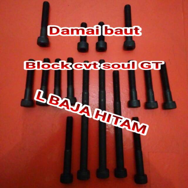 Jual Baut-Baud L Blok Cover Cvt Soul Gt | Shopee Indonesia