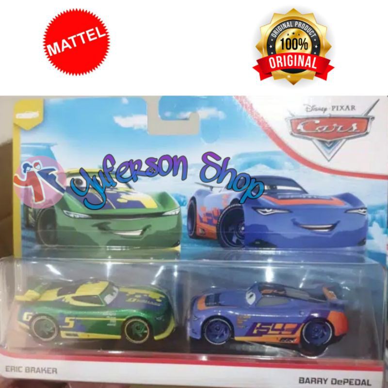 Jual Disney Pixar Cars Eric Braker & Barry DePedal | Shopee Indonesia