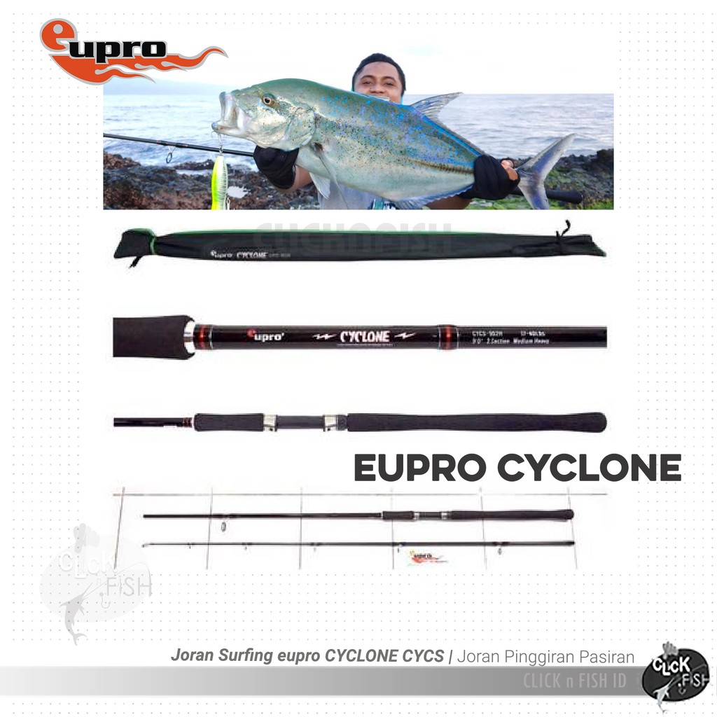 Jual Eupro CYCLONE CYCS Spinning Rod | Joran Shore Jigging Mancing ...