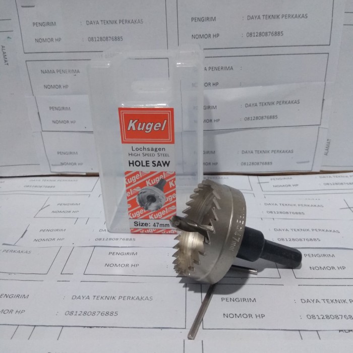 Jual HOLE SAW BESI KUGEL 47MM / HOLE SAW KAYU - MATA BOR BESI KUGEL 47 ...