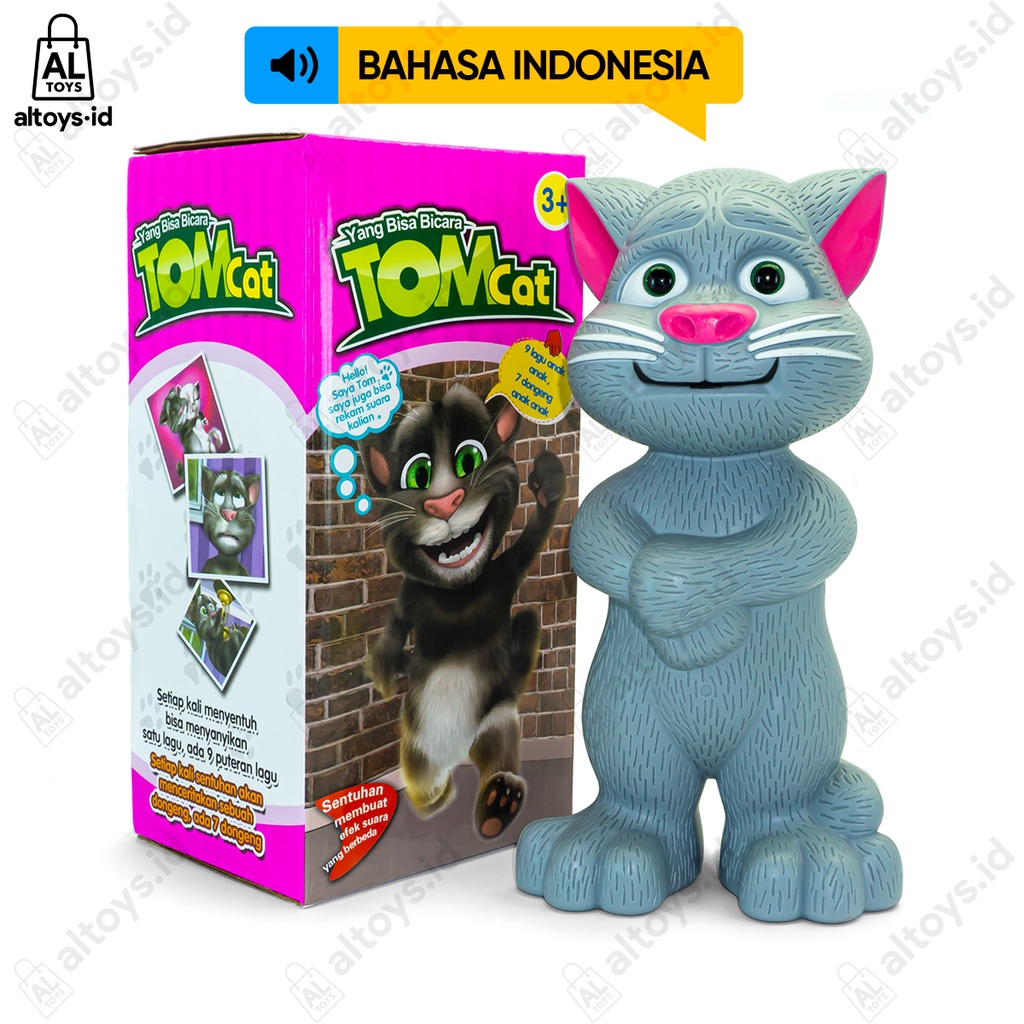 Jual My Talking Tom Cat Boneka Kucing Berbicara / Bernyanyi ...