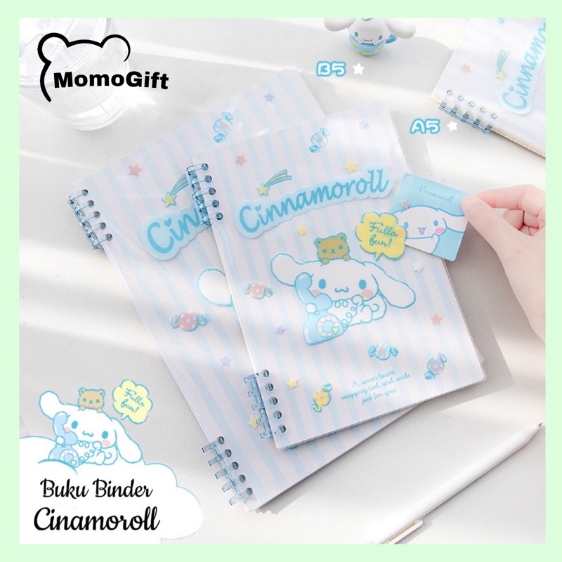 Jual Buku Binder Cantik Buku Tulis A5 B5 Cinamoroll Dan Bear Rabbit - SN06 MB03 | Shopee Indonesia