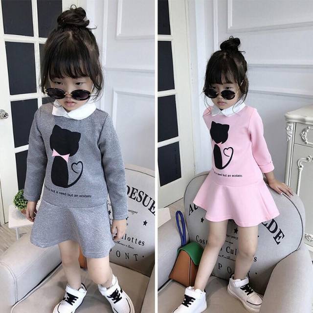 Jual Cute Dress Cat anak new | Shopee Indonesia