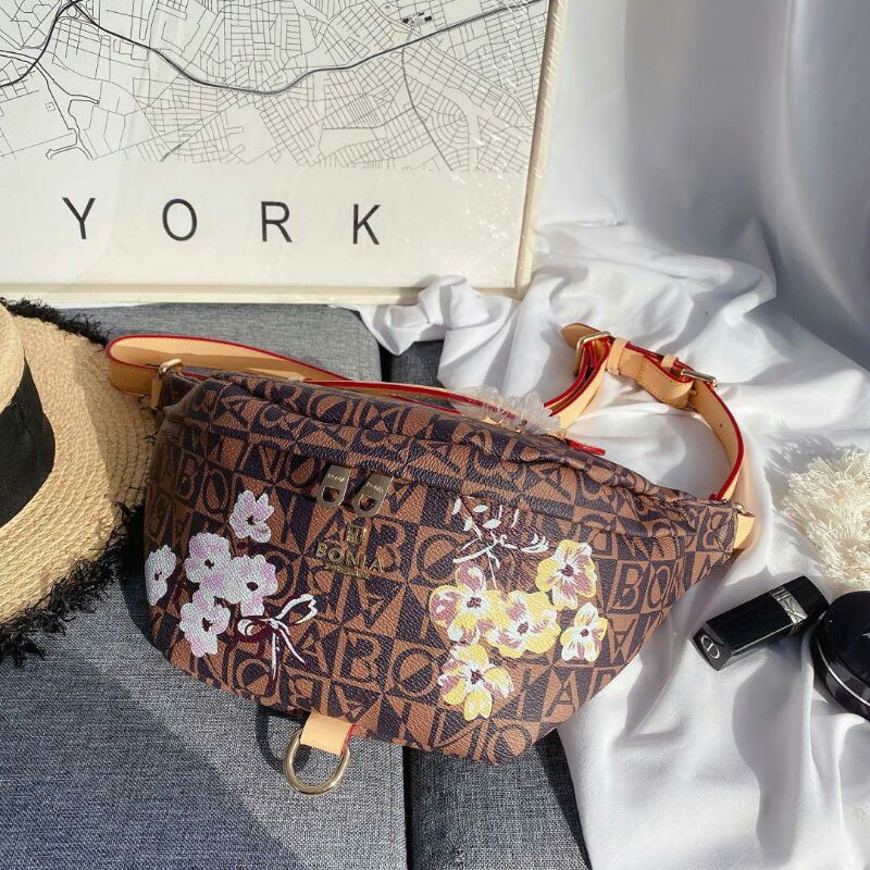 Jual Waist bag bonia bodybags flowers bahan full embos free box semi ...