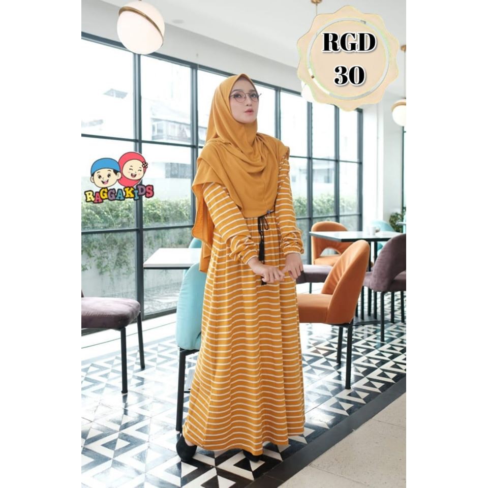 Jual RGD 30 Baju Muslim Gamis Remaja & Dewasa Raggakids Mustard ...