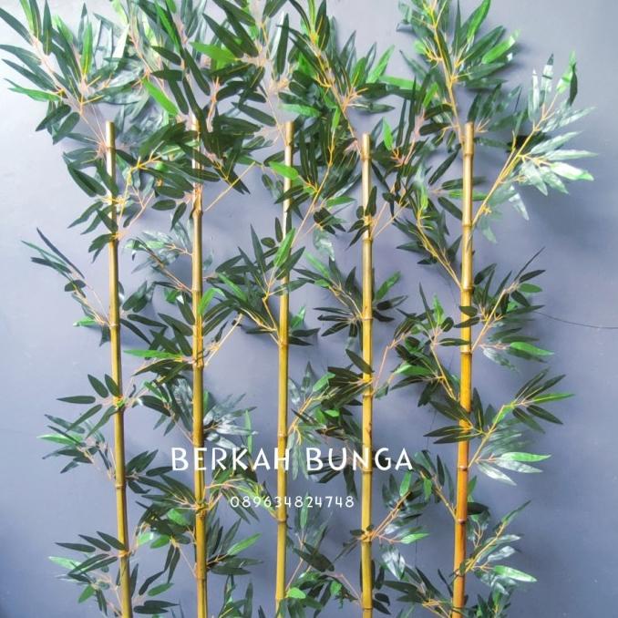 Jual Bambu Artificial- bambu plastik- Pembatas Ruangan | Shopee Indonesia