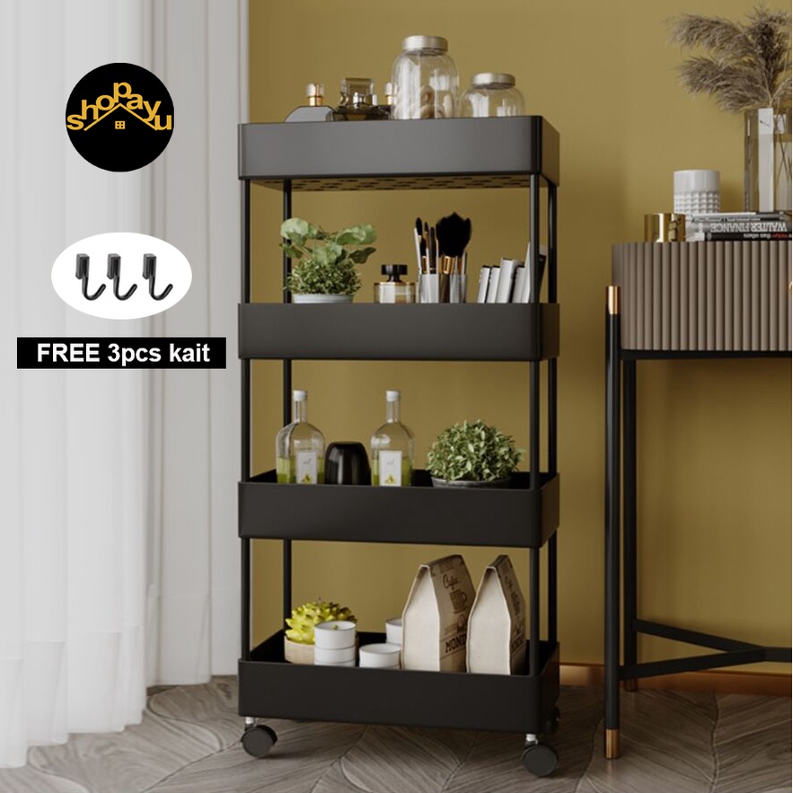 Jual Rak troli square plastik rak toilet rak kamar mandi rak dapur ...