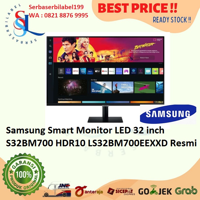 Jual Samsung Smart Monitor LED 32 inch S32BM702 HDR10 LS32BM702EEXXD ...
