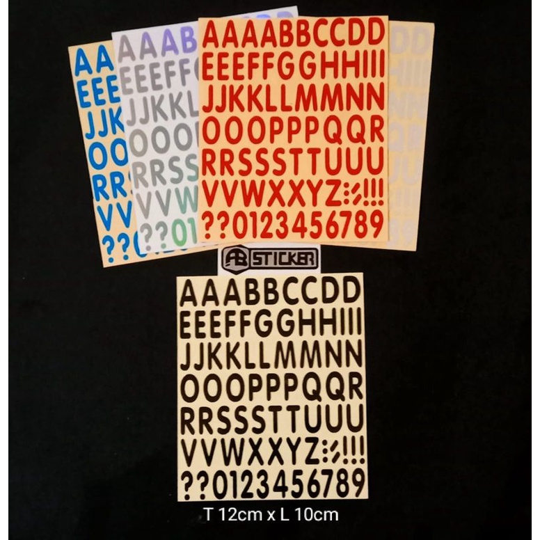 Jual STICKER ABJAD STICKER HURUF CUTTING | Shopee Indonesia