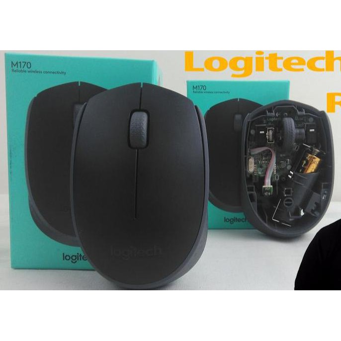 Jual MOUSE WIRELESS LOGITECH M170 ORIGINAL HITAM ONLY | Shopee Indonesia