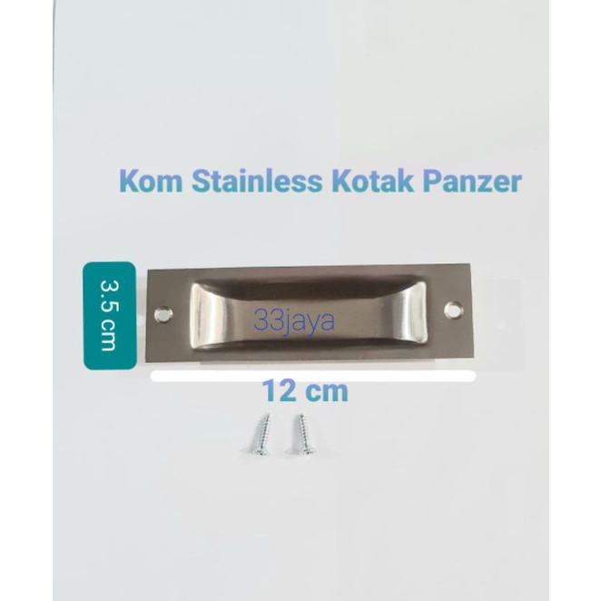 Jual Kom Stainless Kotak uk. 3.5 mm x 12 cm Merk Panzer Per Pc | Shopee ...