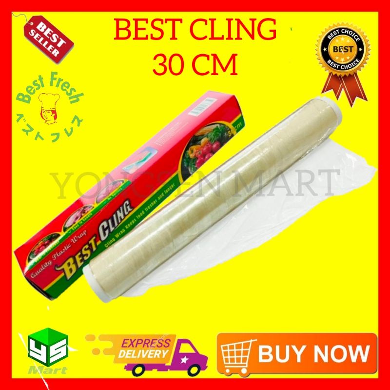 Jual plastik wrap pembungkus buah dan makanan best cling 30 cm | Shopee ...