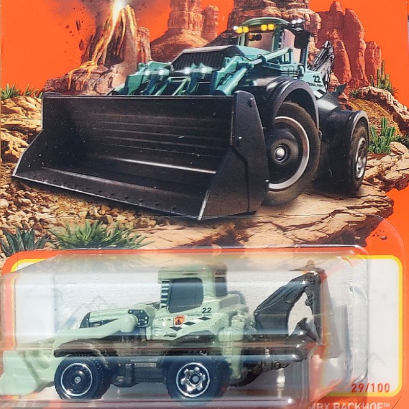 Jual MATCHBOX MBX BACKHOE 2021 KUNING 2022 HIJAU - TRACTOR ALAT BERAT ...