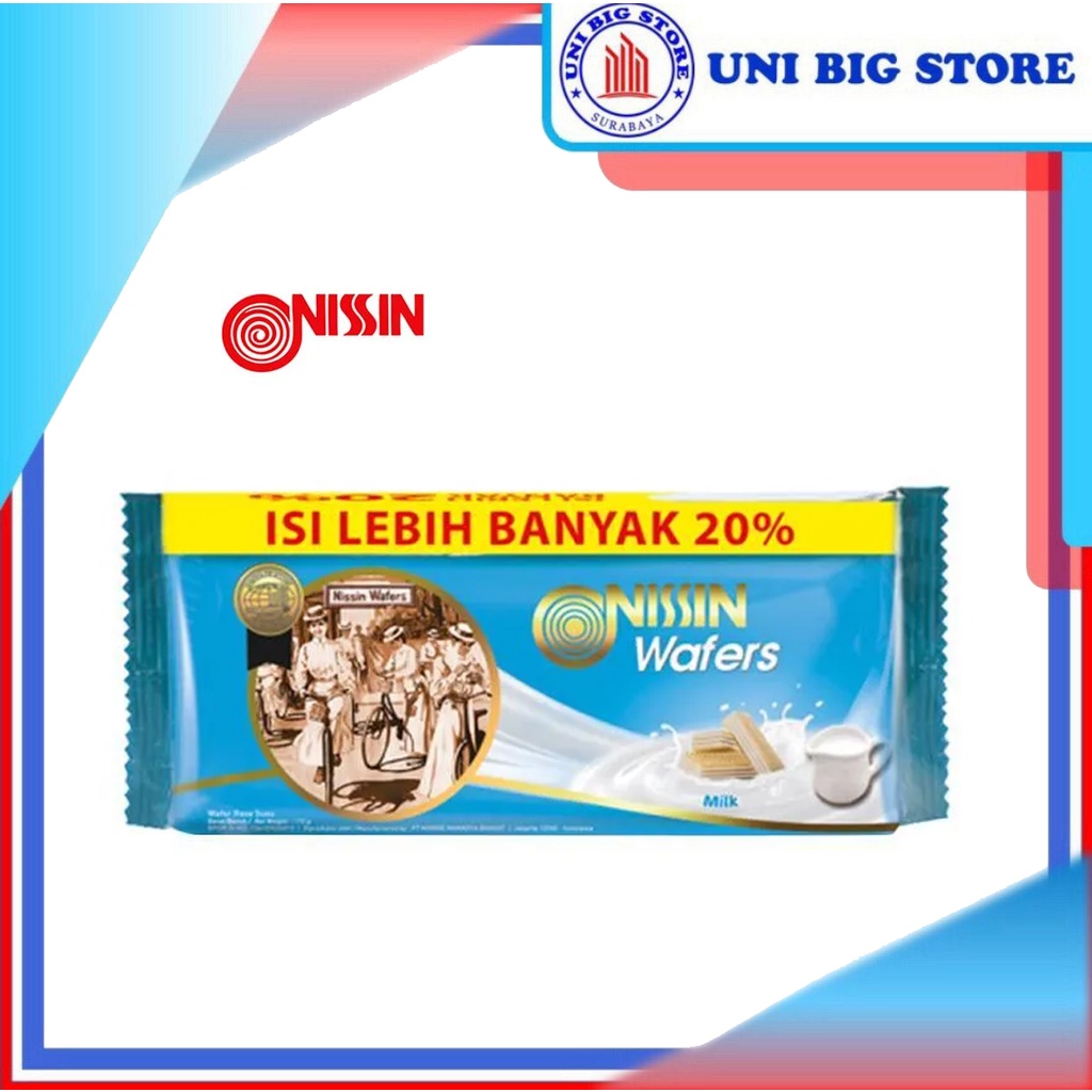 Jual Nissin Wafer Milk 132 gr Biskuit Wafer Susu | Shopee Indonesia