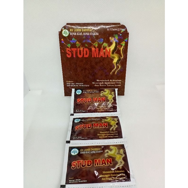 Jual STUDMAN ORIGINAL KAPSUL KEMASAN RENCENG ISI 12 SACHET | Shopee ...