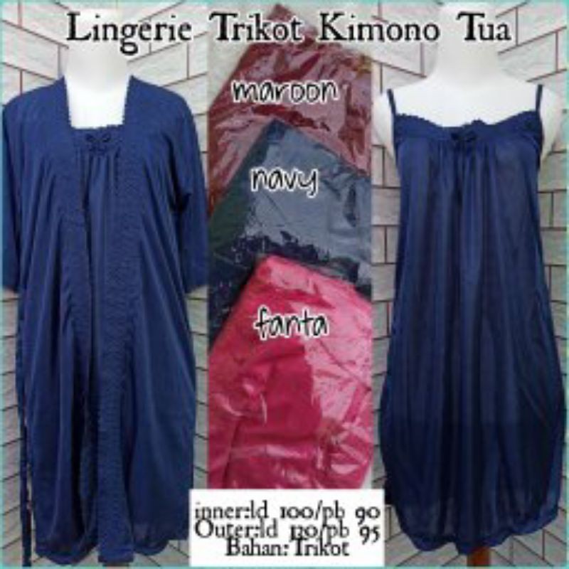 Jual Lingrie Kimono Trikot Murah Shopee Indonesia