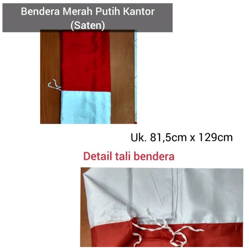 Jual Bendera merah putih 120x80 SATEN - bendera Indonesia - bendera ...