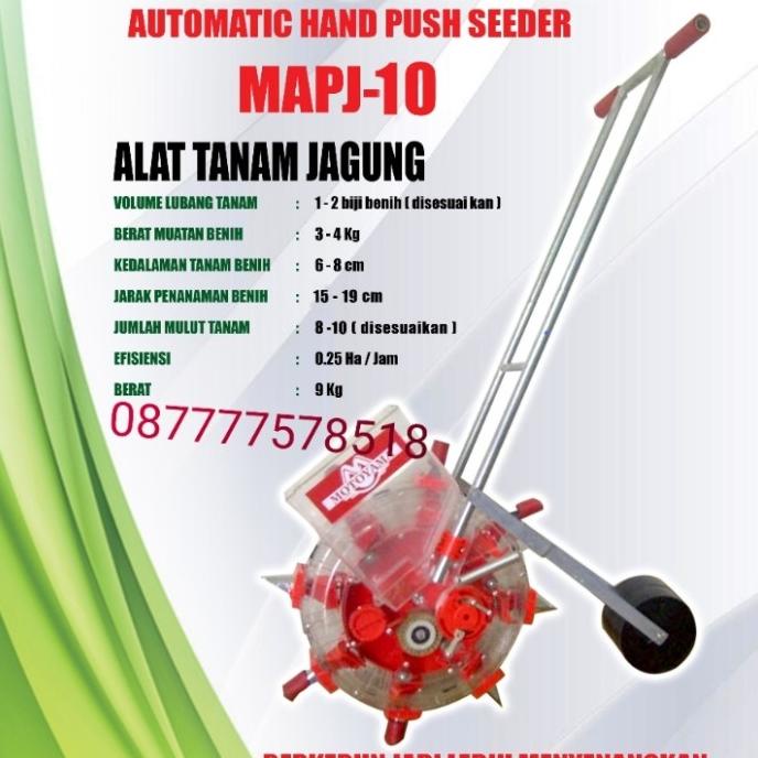Jual Alat Tanam Jagung Motoyama MAPJ 10 Automatic Hand Push Seeder ...