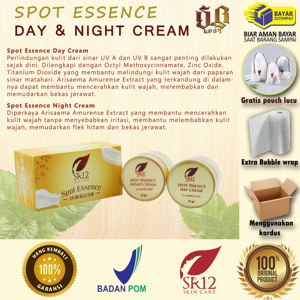 Jual Spot Essence Day and Night Cream 10gram SR12 | Shopee Indonesia