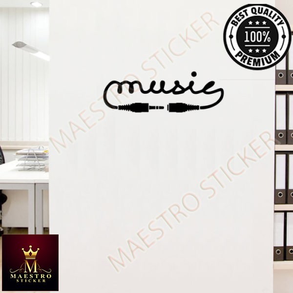Jual Stiker Music Dinding Kaca Mobil Tembok Rumah Toko Studio Musik ...