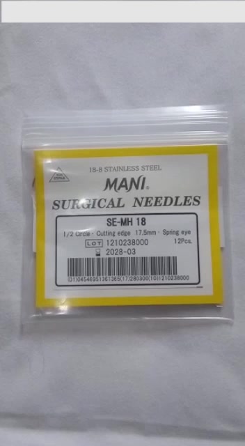 Jual Jarum Hecting Mani Kulit 1/2 Lingkaran Segitiga | Shopee Indonesia