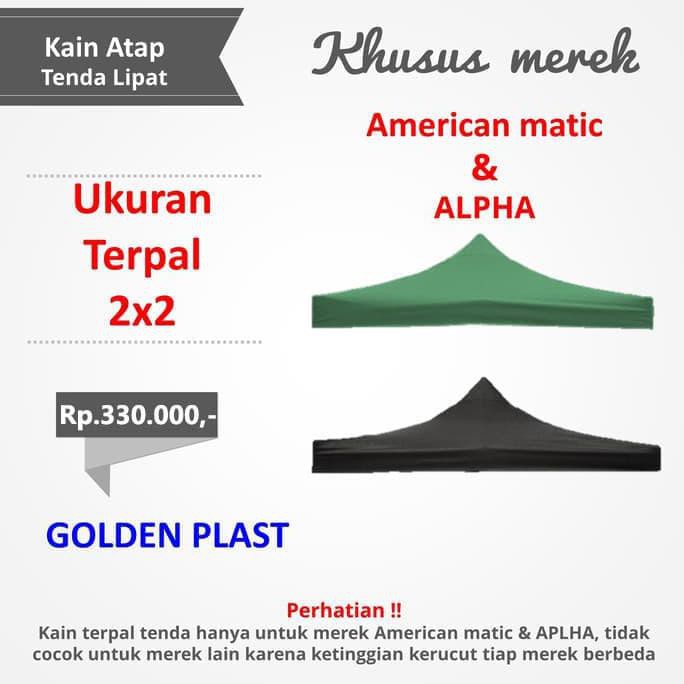 Jual Atap Tenda Lipat American Matic Ukuran 2X2 ( Hanya Atap Terpal ...