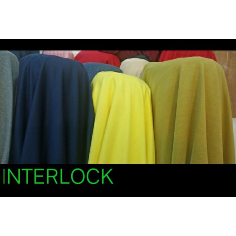 Jual KAIN INTERLOCK PREMIUM (meteran) | Shopee Indonesia