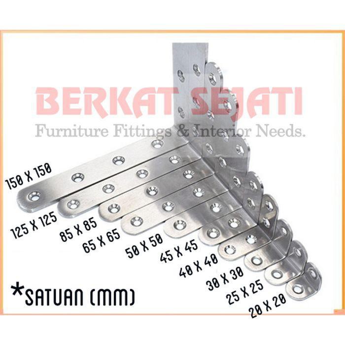 Jual Siku L Siku Penyangga 125 x 125 STAINLESS STEEL Tahanan Ambalan ...