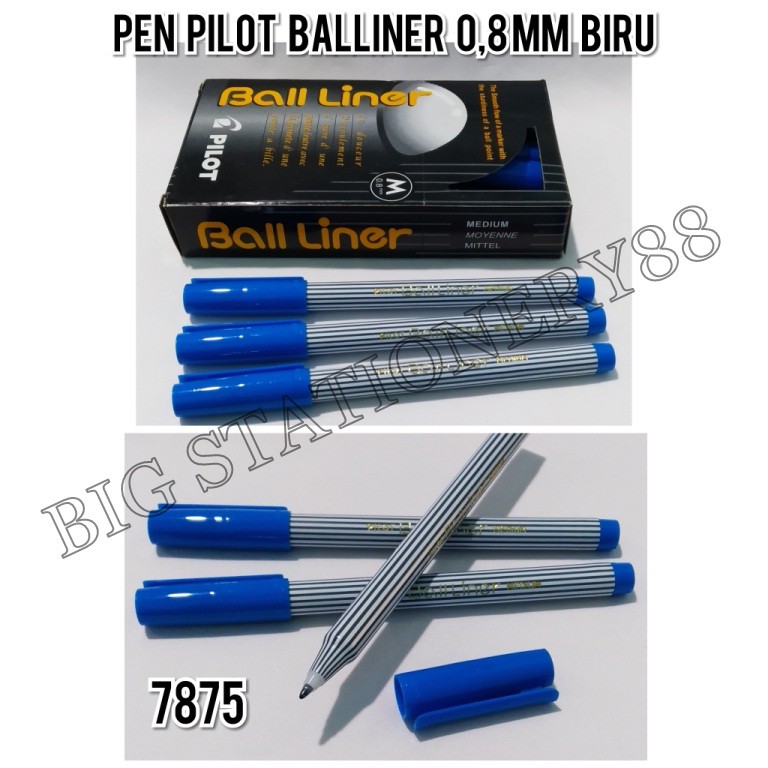 Jual PULPEN / PENA / PEN PILOT BALLINER 0,8MM BIRU | Shopee Indonesia