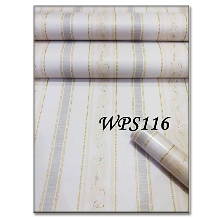 Jual METH WPS116 CREAM N LINE VECTOR WALPAPER DINDING WALLPAPER STICKER ...