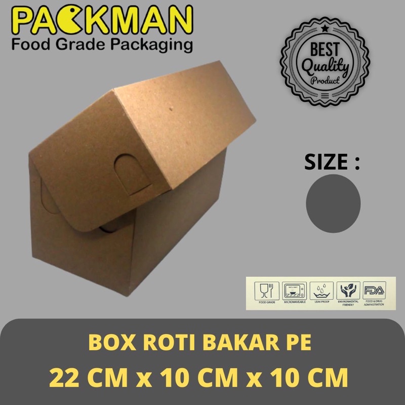 Jual BOX ROTI BAKAR 22x10x10 cm / DUS DONAT BOMBOLONI / DOS BOLU GULUNG ...
