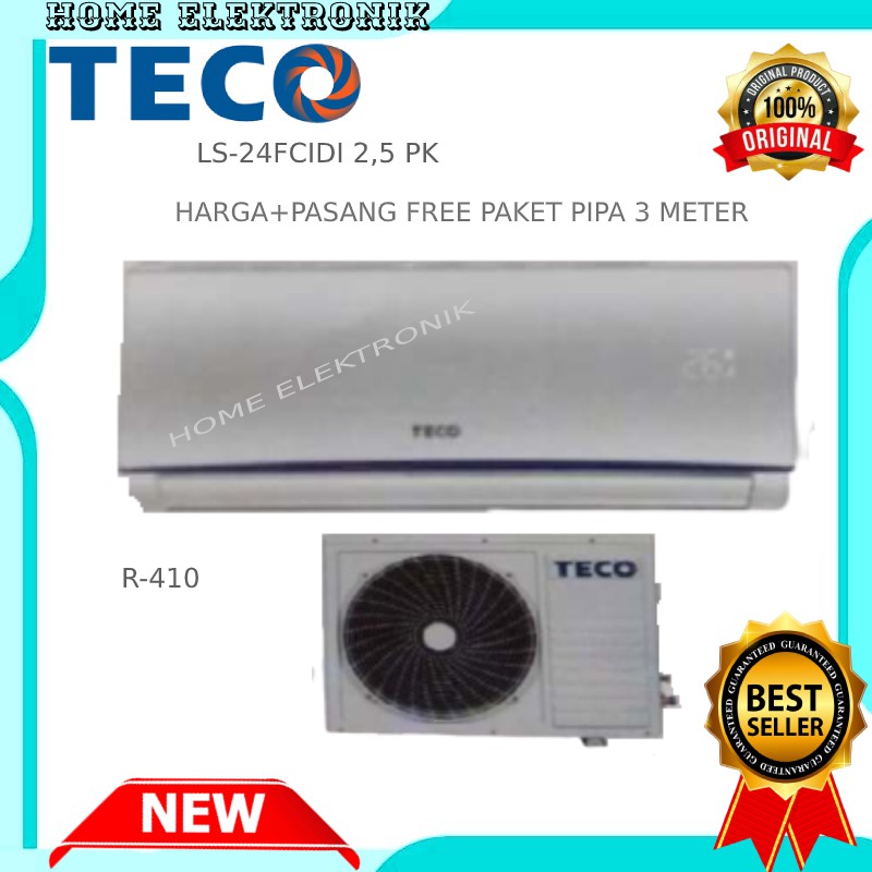 Jual AC TECO LS-24FCIDI 2.5 PK+PEMASANGAN | Shopee Indonesia
