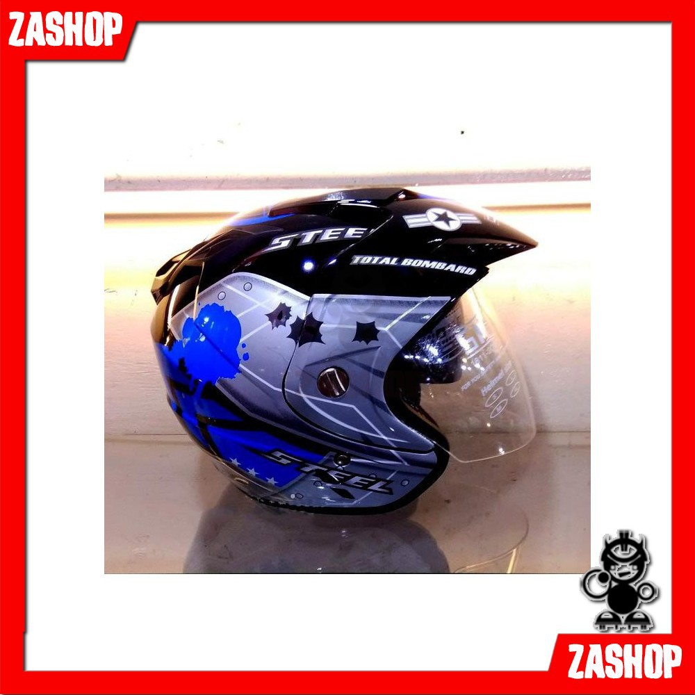 Jual Best Item! Helmet Dewasa Double Visor SNI Motoif Air Force Warna ...