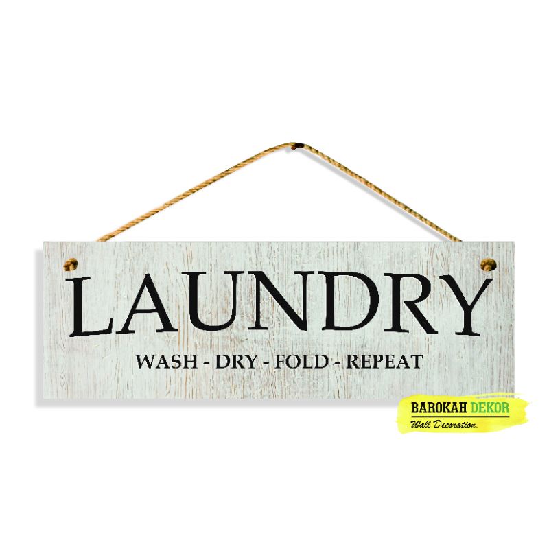 Jual Pajangan dinding laundry room custom ukuran 10x30cm | Shopee Indonesia