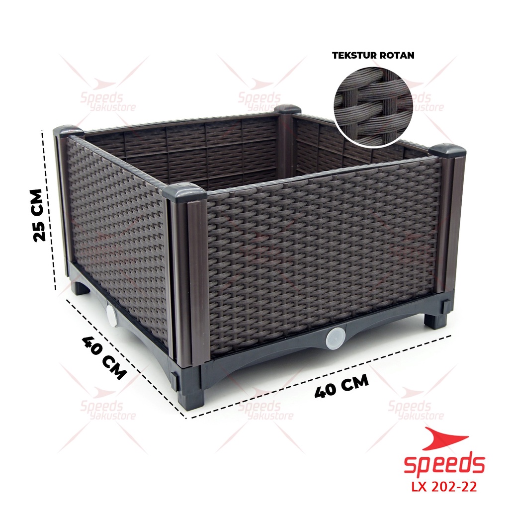 Jual SPEEDS Pot Bunga Planter Box Pot Tanaman Plastik Untuk Tanaman ...