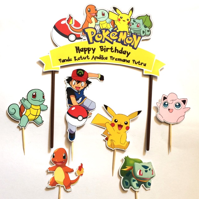 Jual POKEMON CAKE TOPPER | Shopee Indonesia